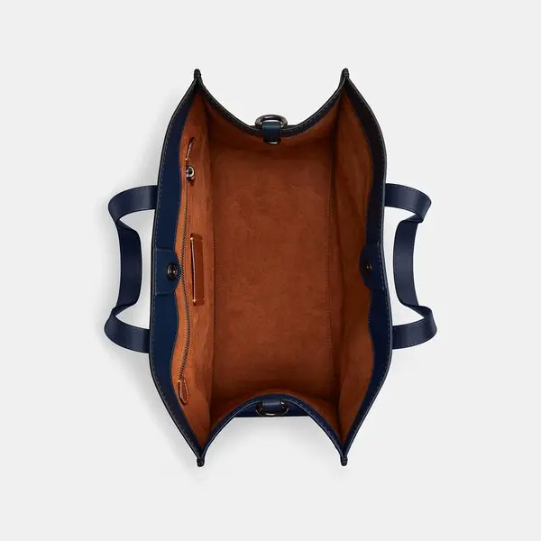 Coach Field Tote 40 In Deep Blue - 40% Off | Editorialist